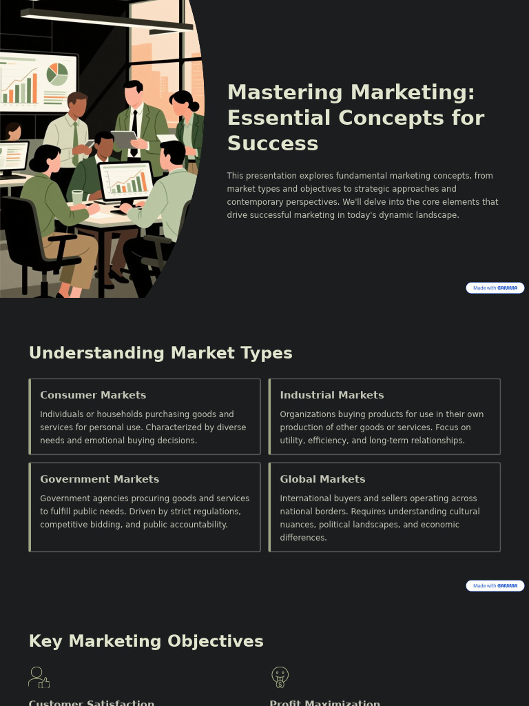 Essential Marketing Concepts Explained | PDF | Marketing | Market ...