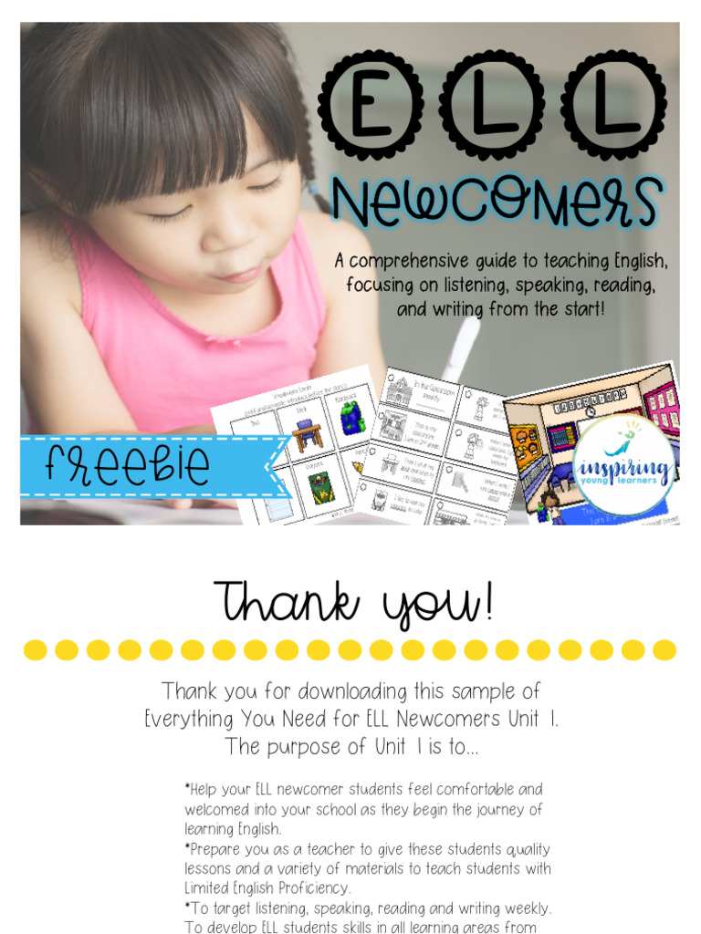 ELL Newcomers Teaching Guide | PDF | Vocabulary | English As A Second ...