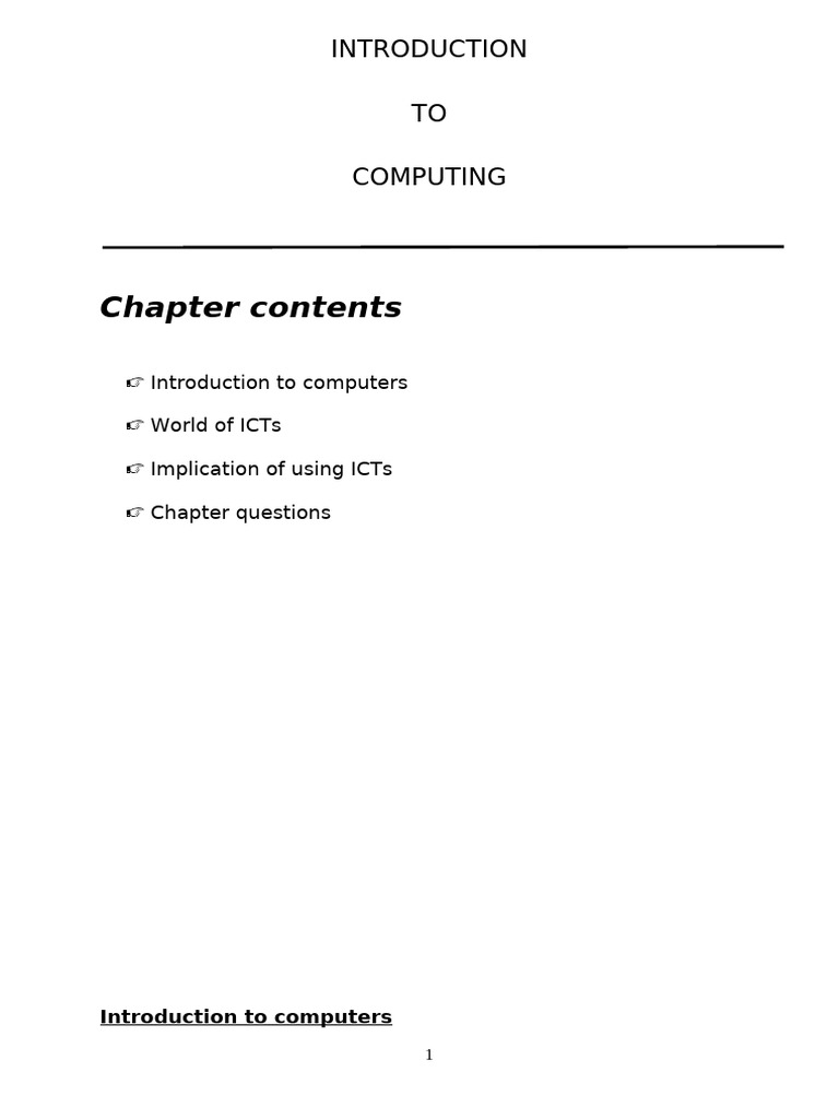 Introduction to Computer Basics and ICT | PDF | Booting | Antivirus ...