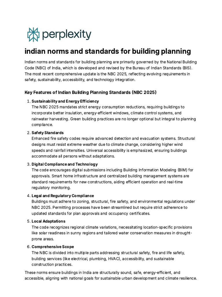 NBC 2025: Indian Building Standards Overview | PDF | Efficient Energy ...