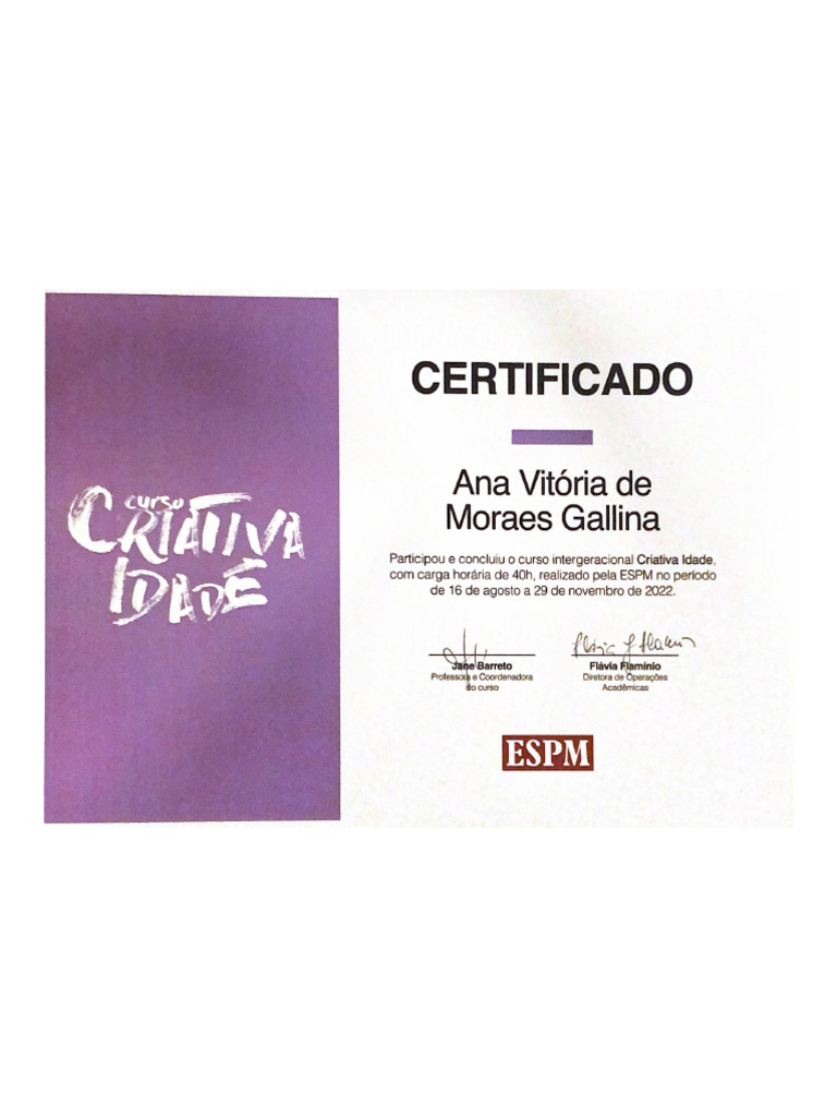 Certifica Do | PDF