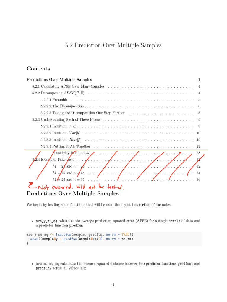 5.2-Predictions Over Multiple Samples Annotated F23 | PDF | Statistical ...