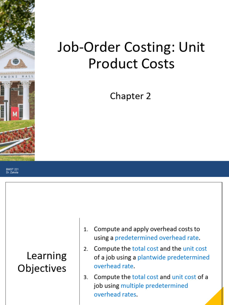 Job-Order Costing and Overhead Allocation | PDF | Cost Of Goods Sold ...