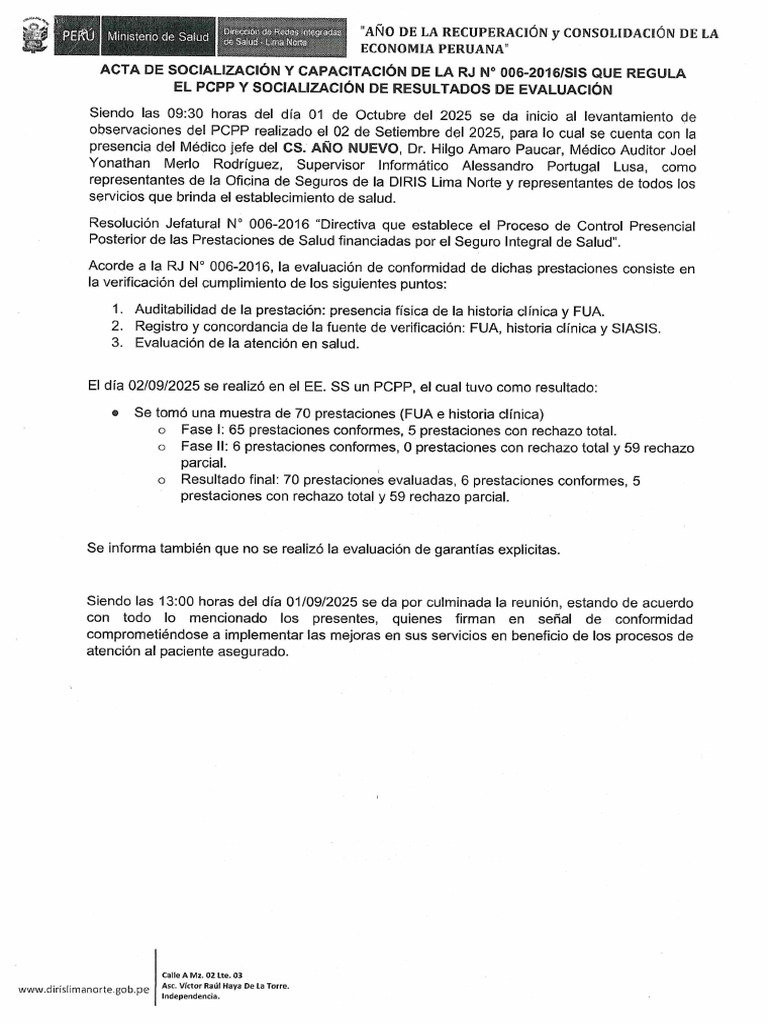 Acta Del PCPP | PDF