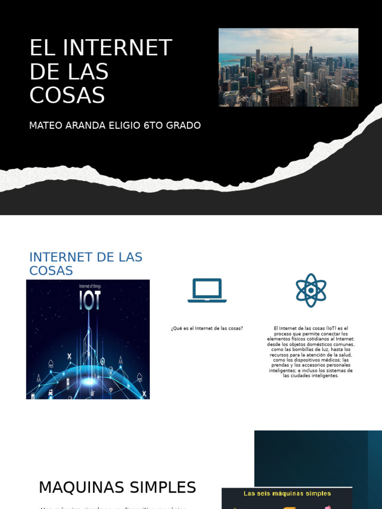 Internet de las Cosas y Máquinas Simples | PDF | Red eléctrica | Bienes ...