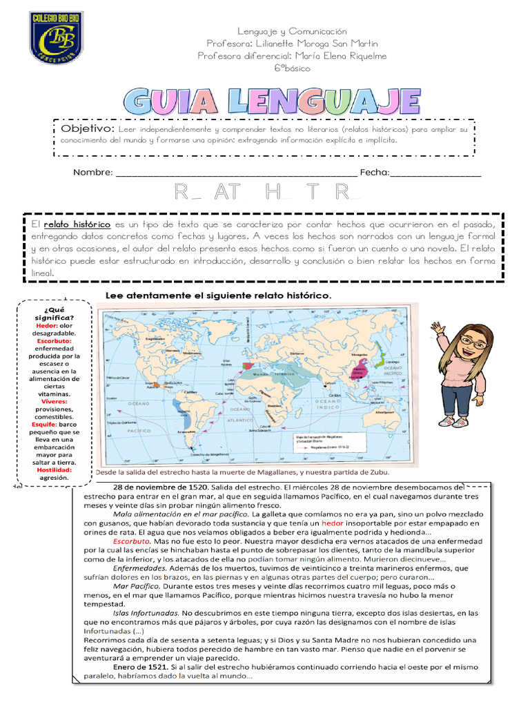 Guia Relato Histórico 6° | PDF