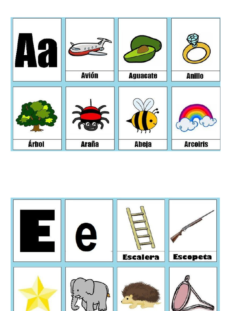 Vocales Con Imagenes | PDF