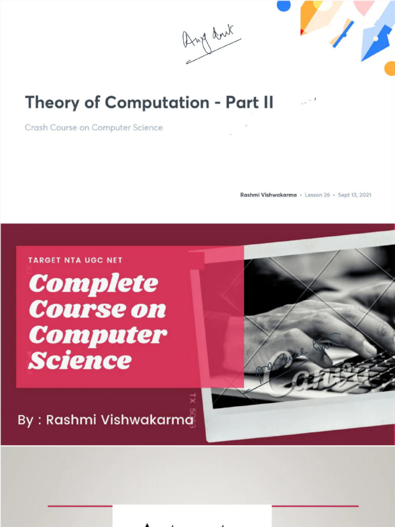 Theory of Computation Classificat With Anno 1755510791287 | PDF