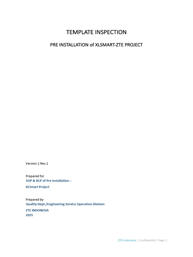 Pre-Installation Guide for XLSmart Project | PDF