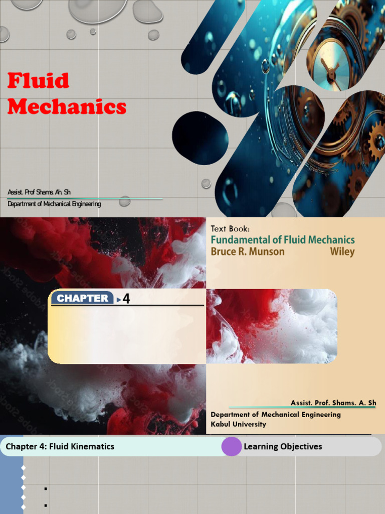 Fluid Mechanics-Fourth Chapter Lectures 4 | PDF | Continuum Mechanics ...