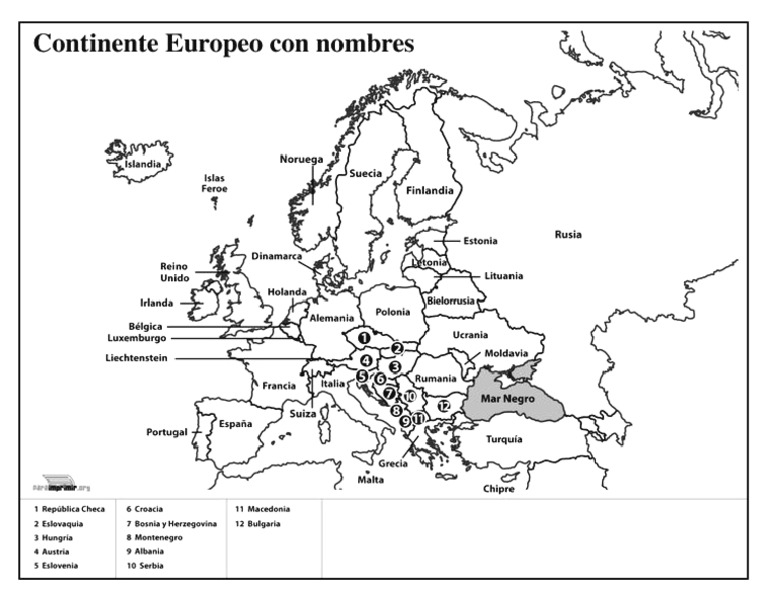 Mapa Europa | PDF