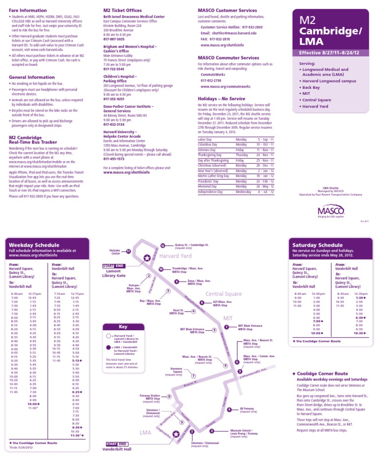 M2 Shuttle Schedule | PDF | Apple Inc. | Mobile Computers
