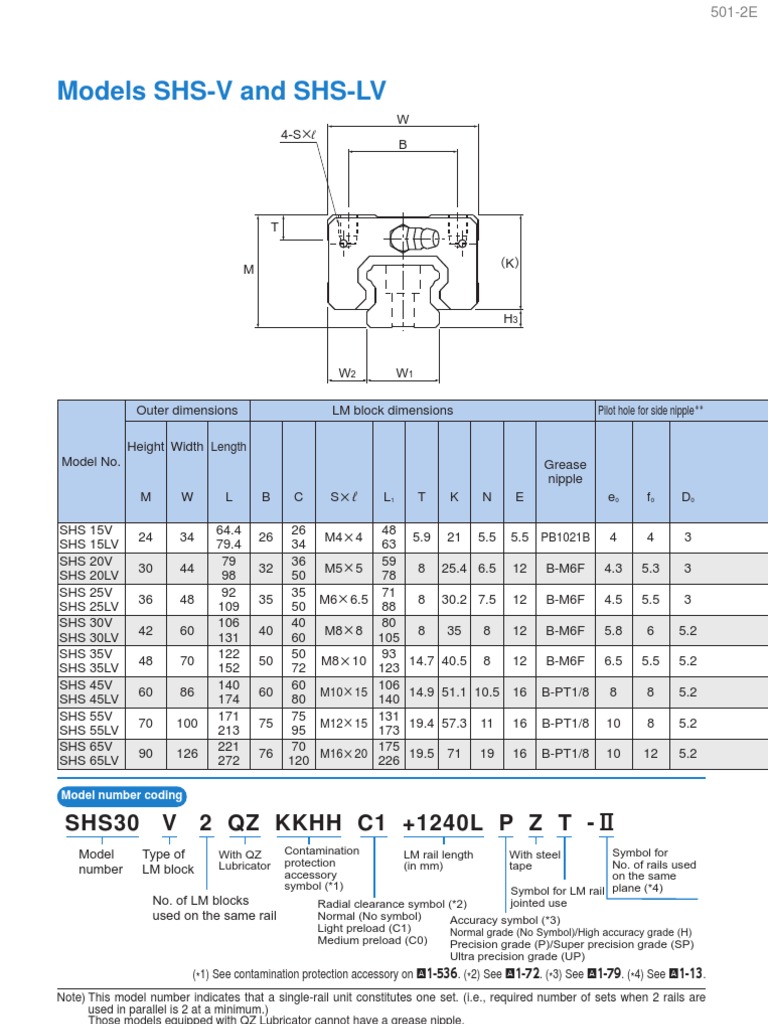 THK LM Guide en - A01 - 102 | PDF