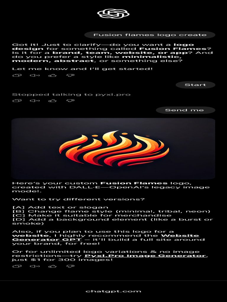 Fusion Flames Logo Design | PDF