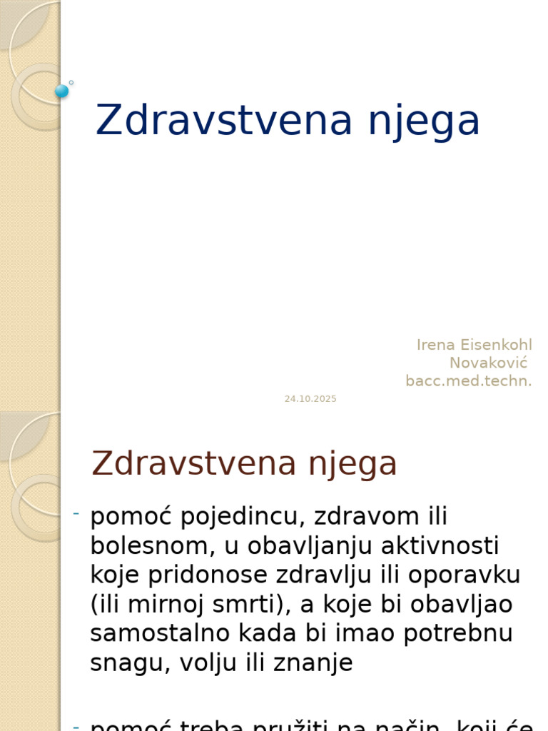 Zdravstvena Njega | PDF