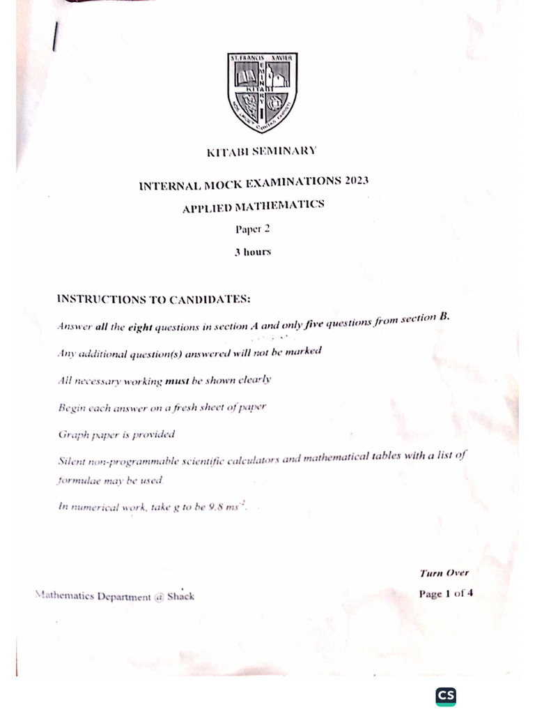 Applied MTC Pre Mock | PDF
