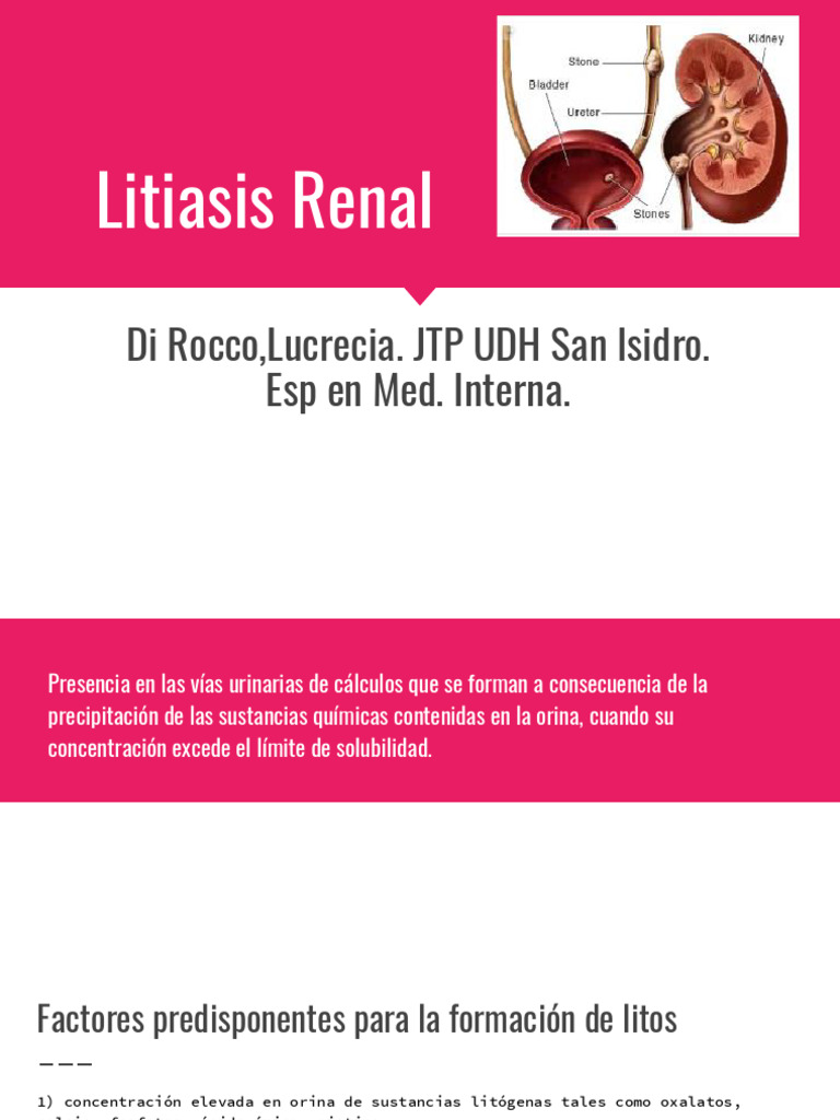 Guía Completa sobre Litiasis Renal | PDF | Especialidades Medicas ...