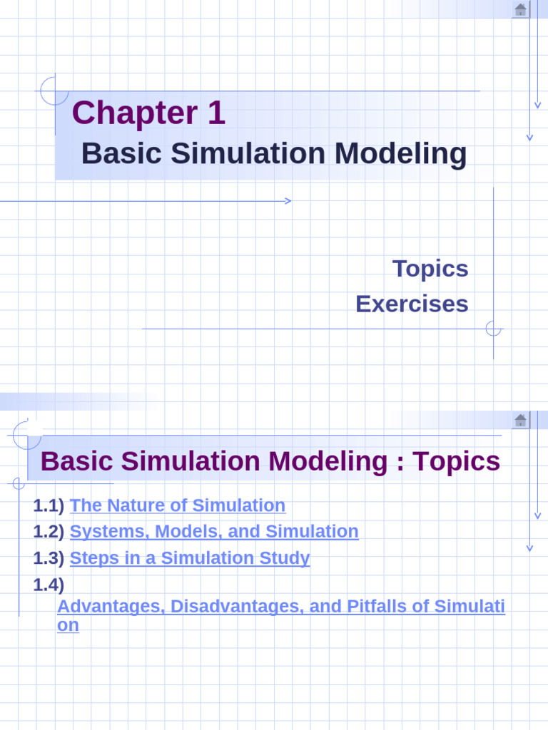 Chapter 01 Basic Simulation Modeling | PDF | Simulation | System