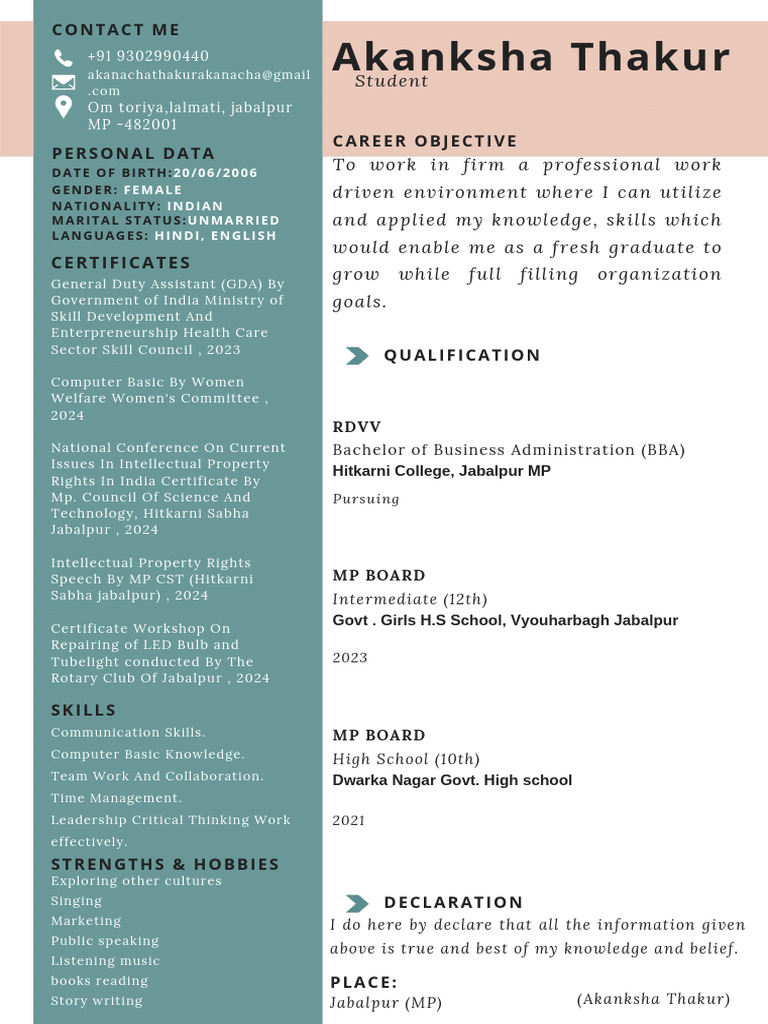 Akanksha Resume | PDF