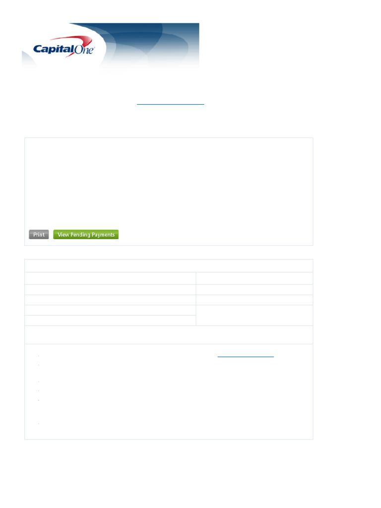Capital One Payment Confirmation Details | PDF | Payments | Credit Card