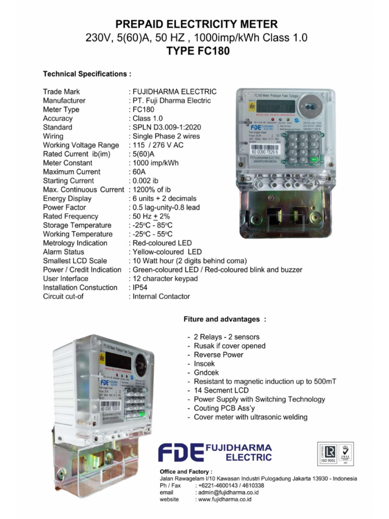 KWH Meter Fuji | PDF