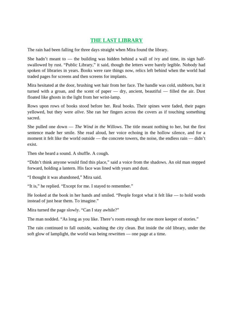 The Last Library | PDF