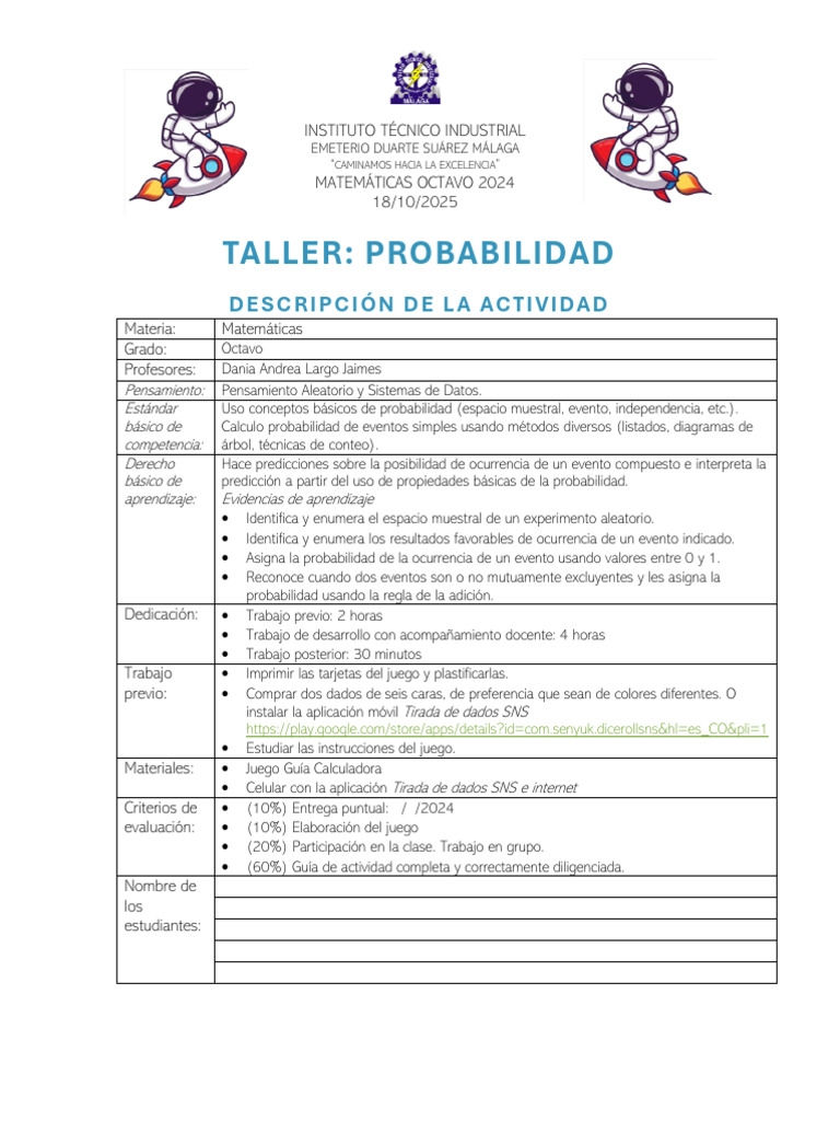 Probabilidad Juego | PDF | Probabilidad