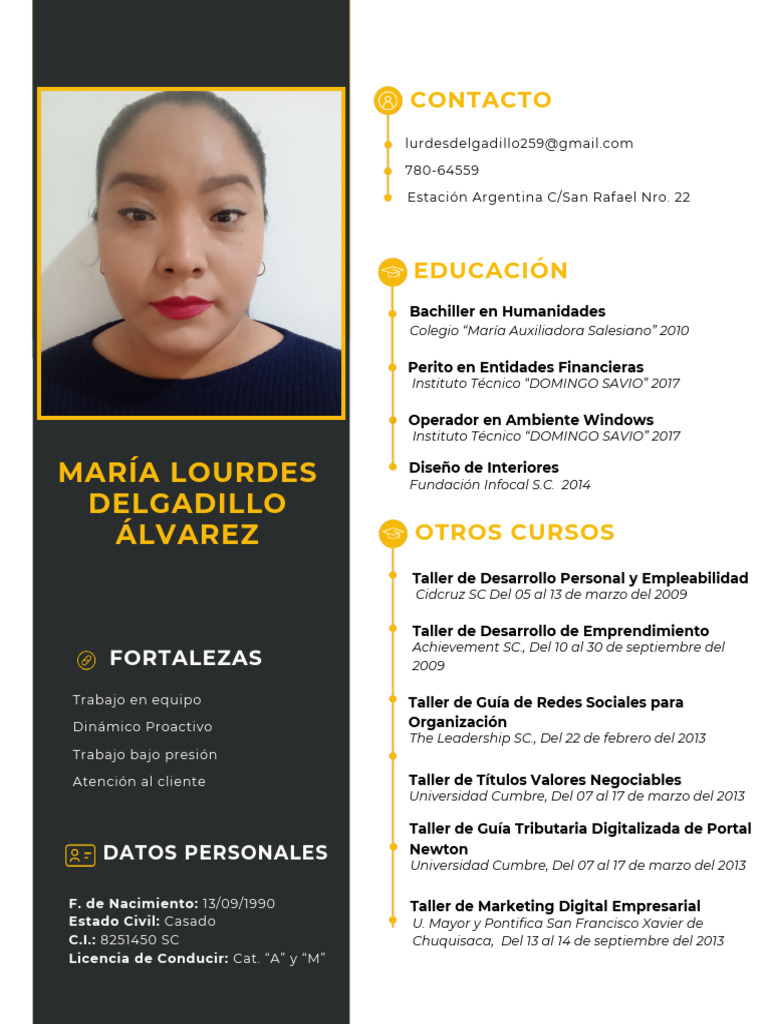 CV Maria Delgadillo | PDF