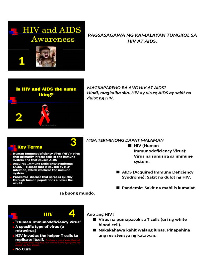 Pagsasagawa NG Kamalayan Tungkol Sa Hiv at Aids | PDF