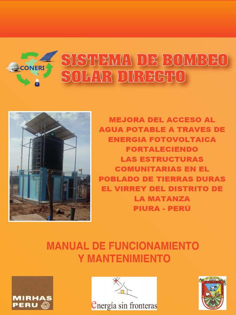 Manual de Bombeo Solar Directo en Perú | PDF | Energía solar | Fotovoltaica