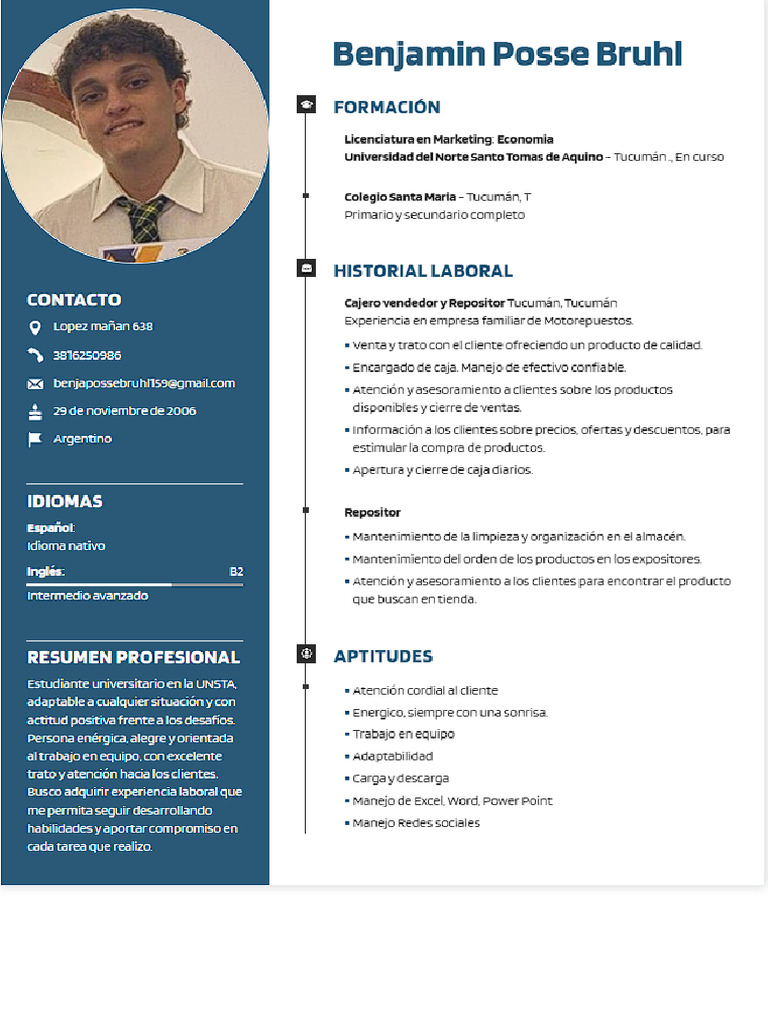CV Benjamin Posse Bruhl | PDF