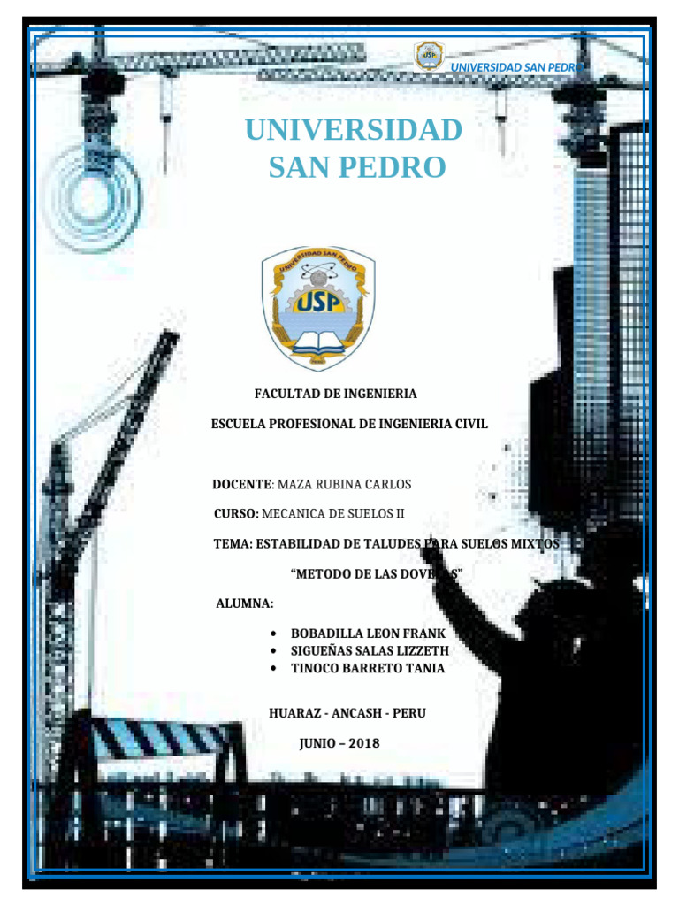 Estabilidad de Taludes: Método Dovelas | PDF | Electrónica | Ecuaciones