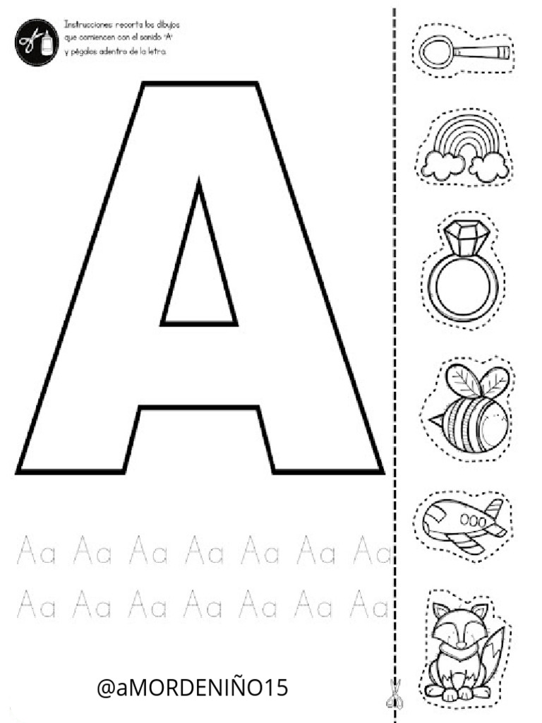 Abecedario Grande Recortar y Pegar Vocales y Abecedario Excelente | PDF