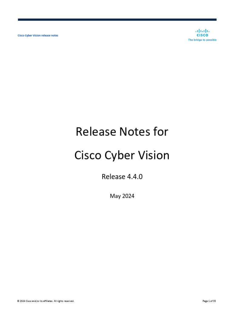 Cisco Cyber Vision Release Notes 4 4 0 | PDF | Command Line Interface ...
