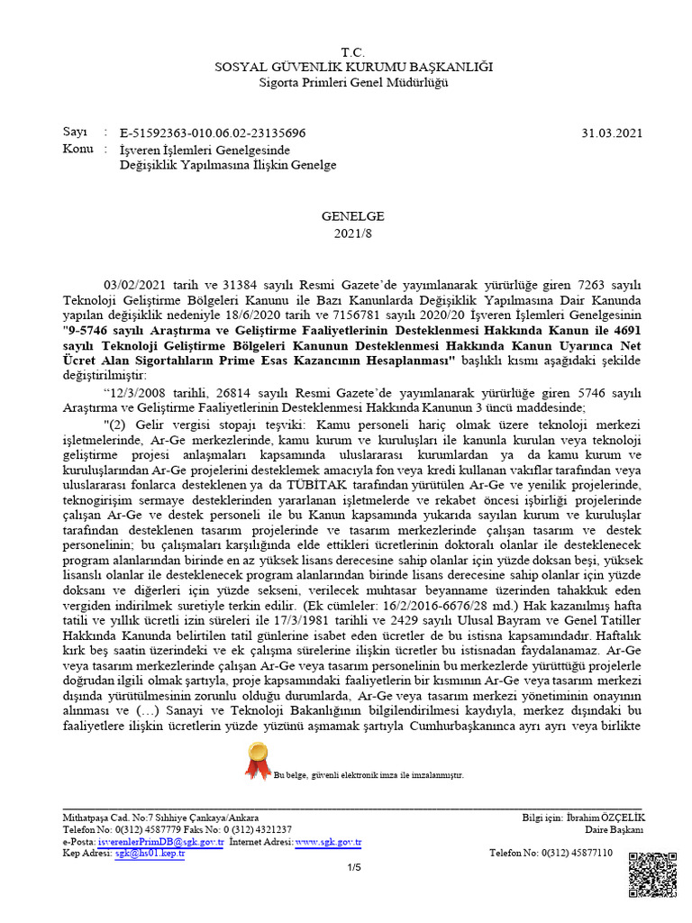 Isverenlerprimdb@Sgk - Gov.Tr WWW - Sgk.Gov - TR Sgk@Hs01.Kep - TR: Bu ...