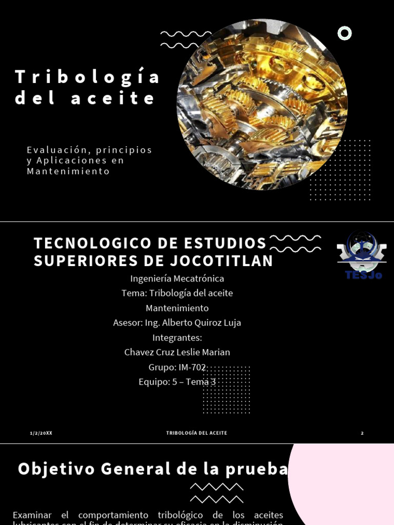 Tribologia Del Aceite | PDF | Lubricante | Líquidos