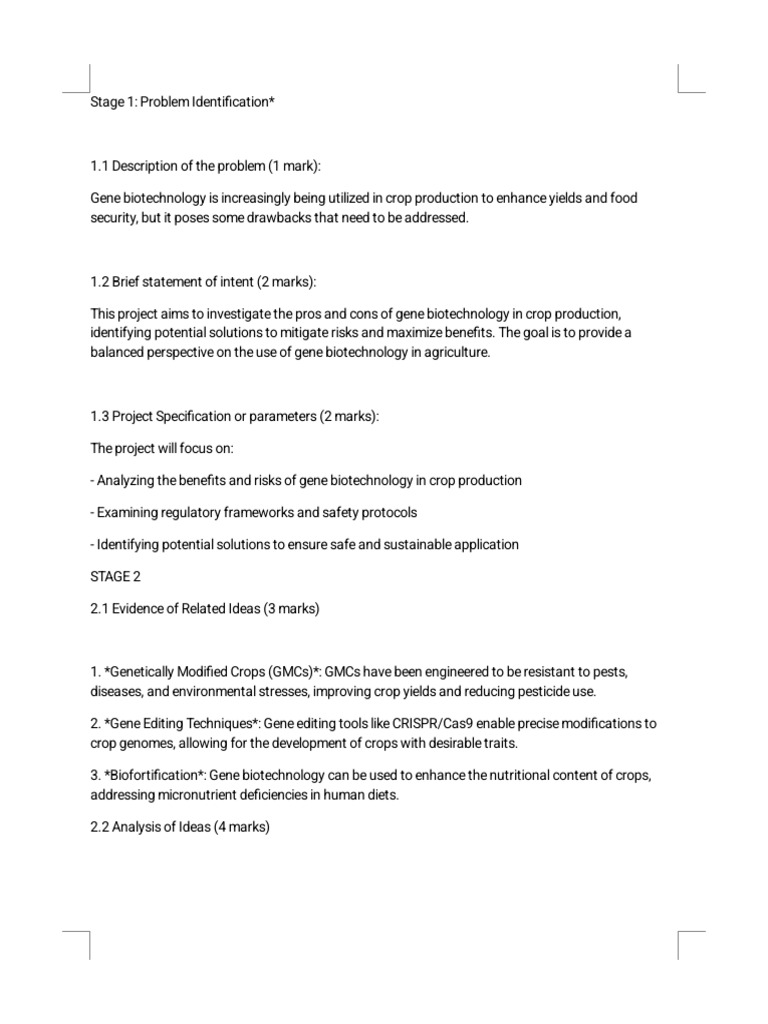 bio project | PDF | Genetic Engineering | Biotechnology