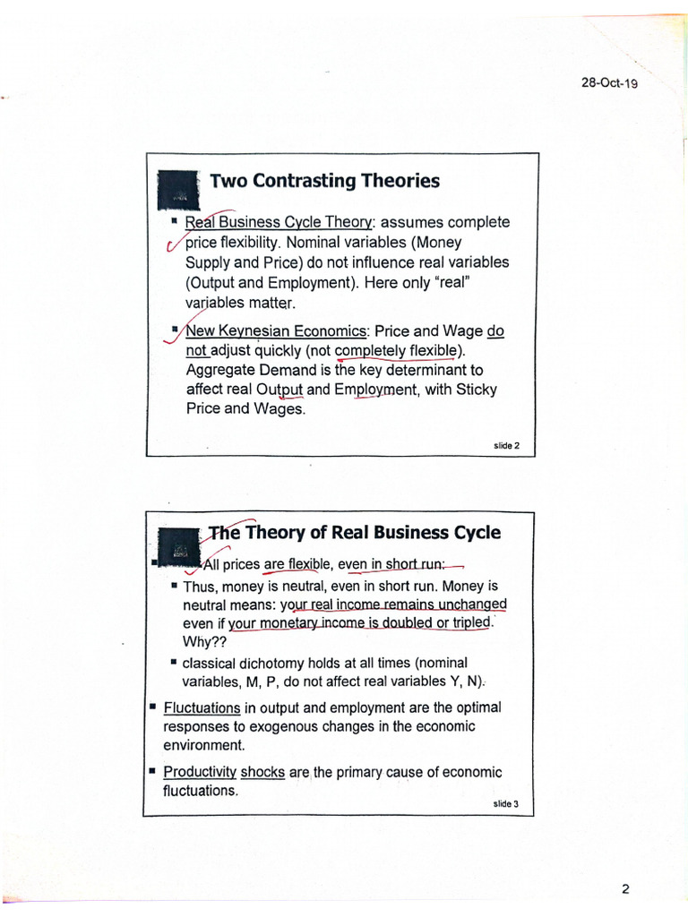 Business Cycle Theory | PDF