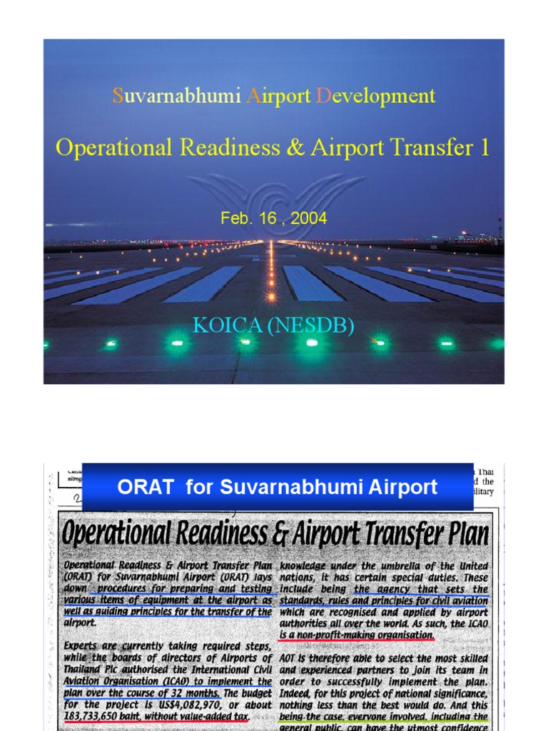 ORAT Process for Suvarnabhumi Airport | PDF | Airport | Air Traffic Control