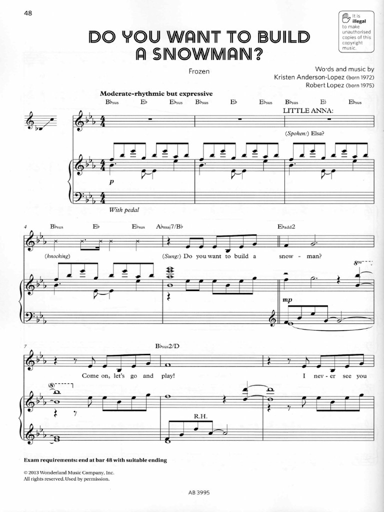 Do You Want To Build A Snowman | PDF