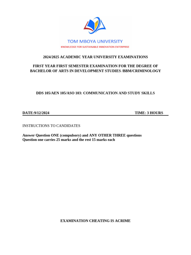 Dds 105, Aen 105, Aso 103 - Final Exam | PDF