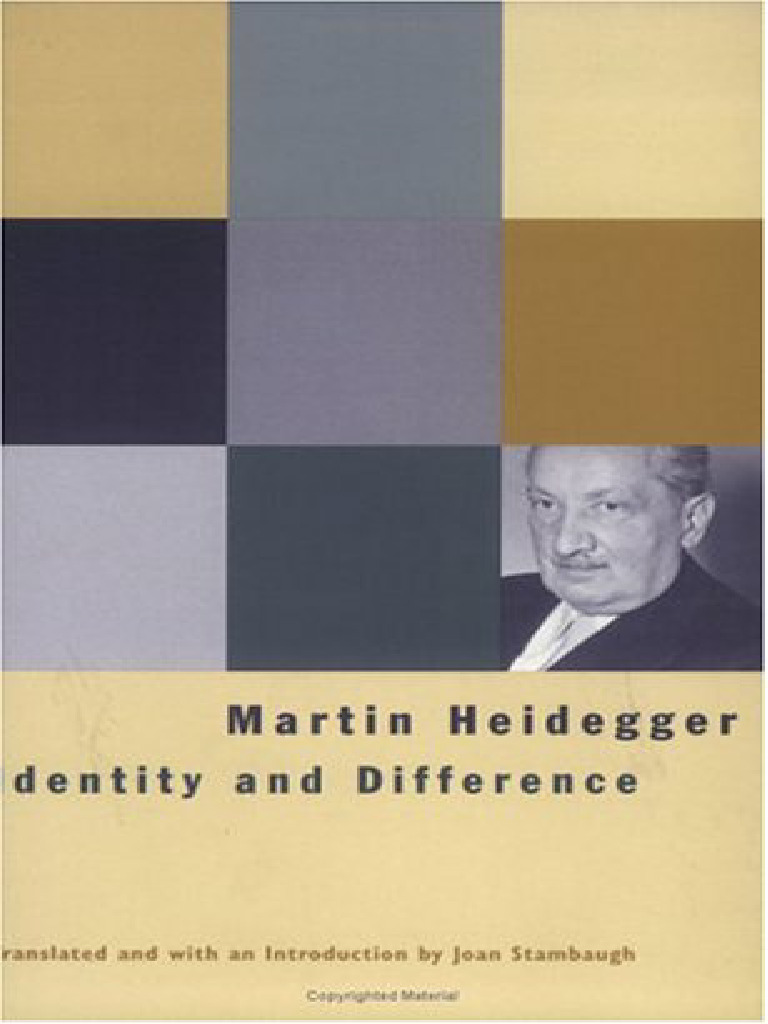 Heidegger on Identity and Difference | PDF | Thought | Idea
