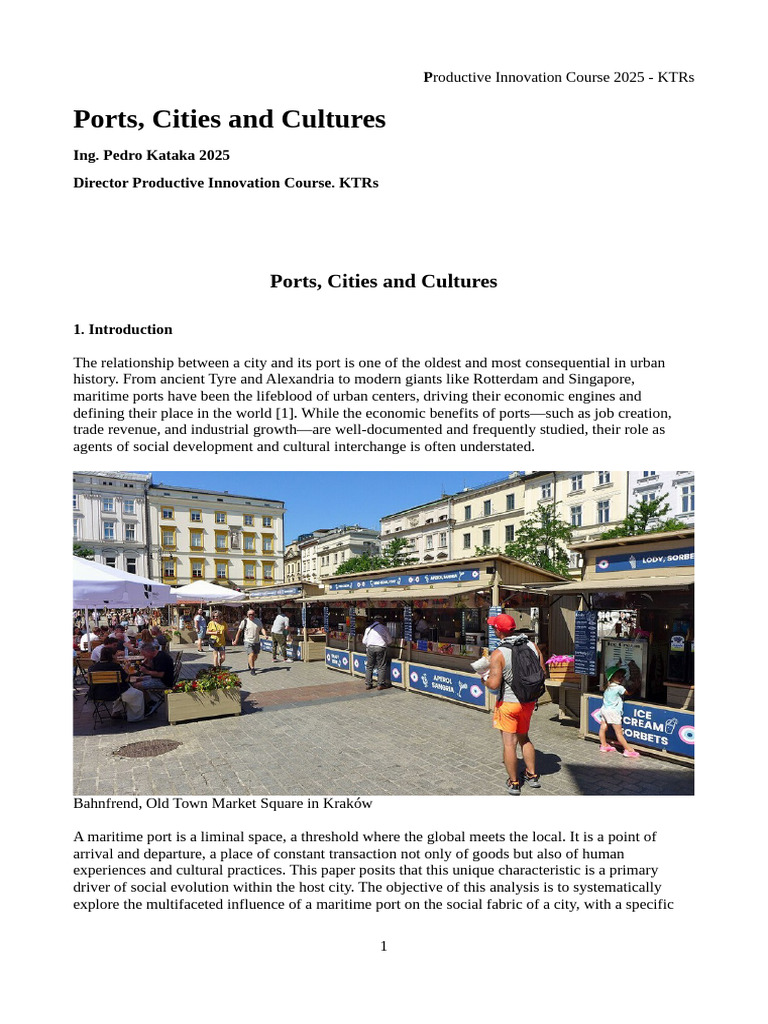 Ports, Cities and Culture | PDF | City | Cuisine