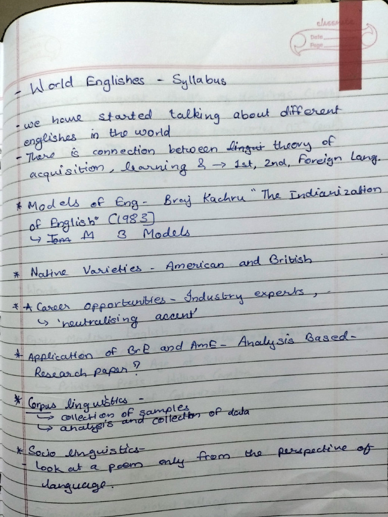 World Englishes Unit 1 Notes | PDF