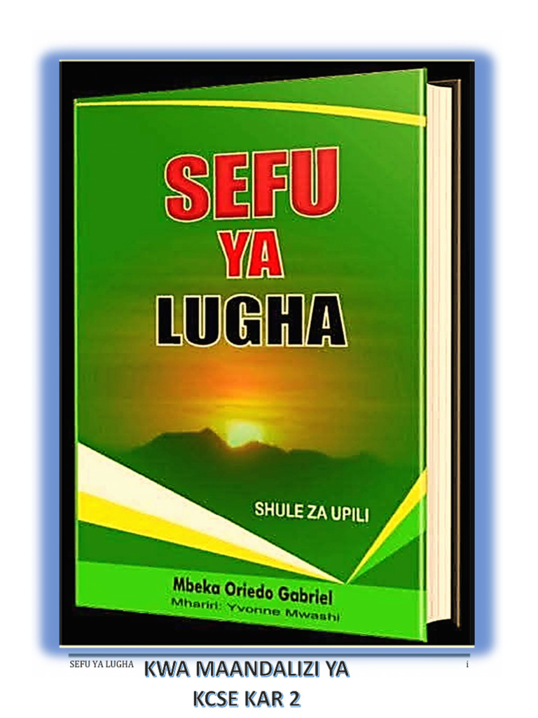 Kitabu Cha Lugha - Sefu | PDF