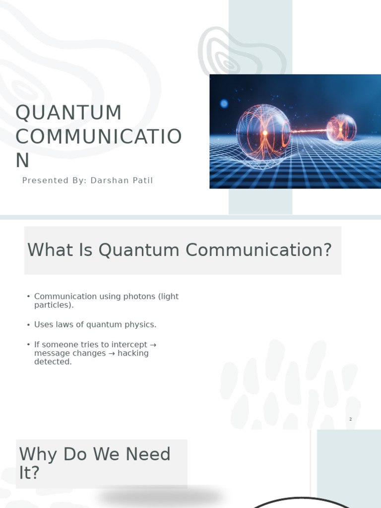 Quantum Communication | PDF