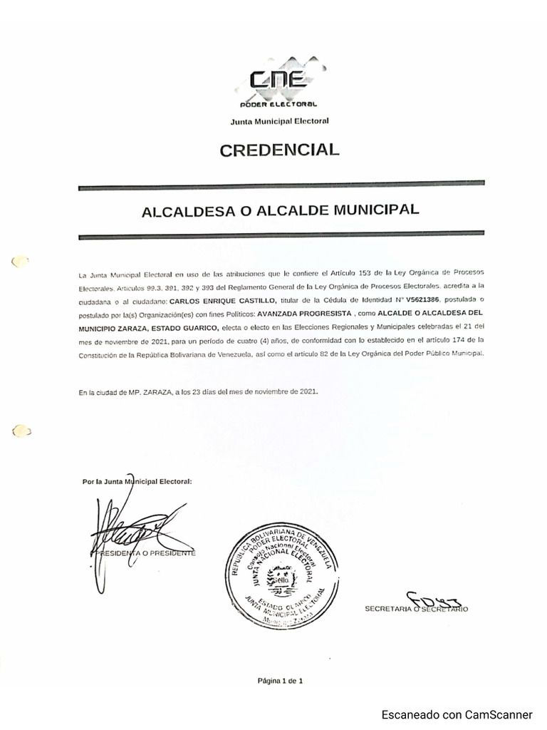 Acreditación CNE | PDF