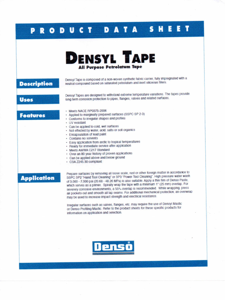 Denso Tape | PDF