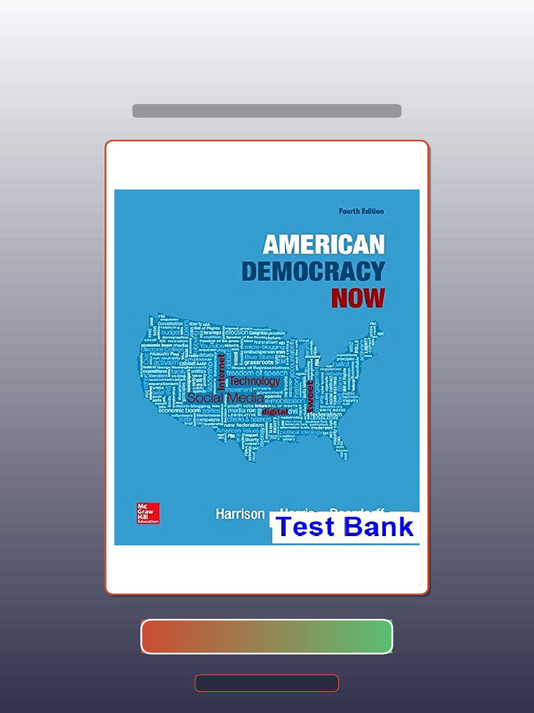 Answers for American Democracy Now 4th Edition Harrison | PDF ...