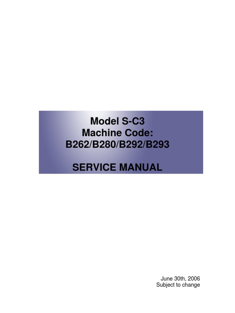 Ricoh Aficio MP161 SPF Service Manual-93 | PDF | Photocopier | Image ...